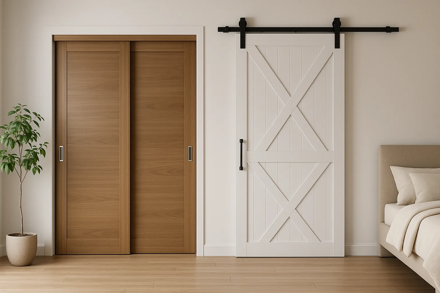 Bypass vs Barn Closet Doors: Space-Saving Guide