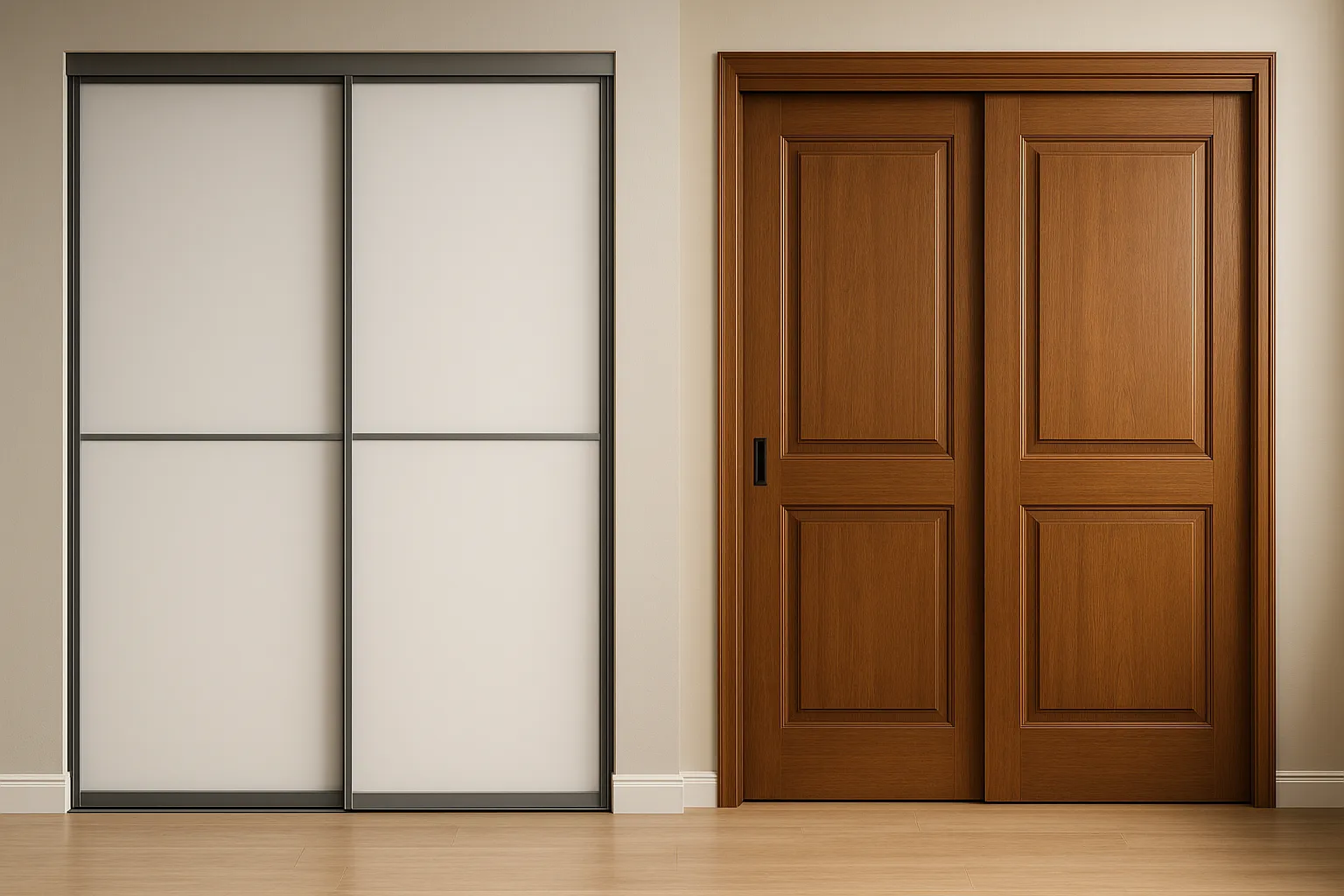 Modern vs Traditional Sliding Closet Doors Guide