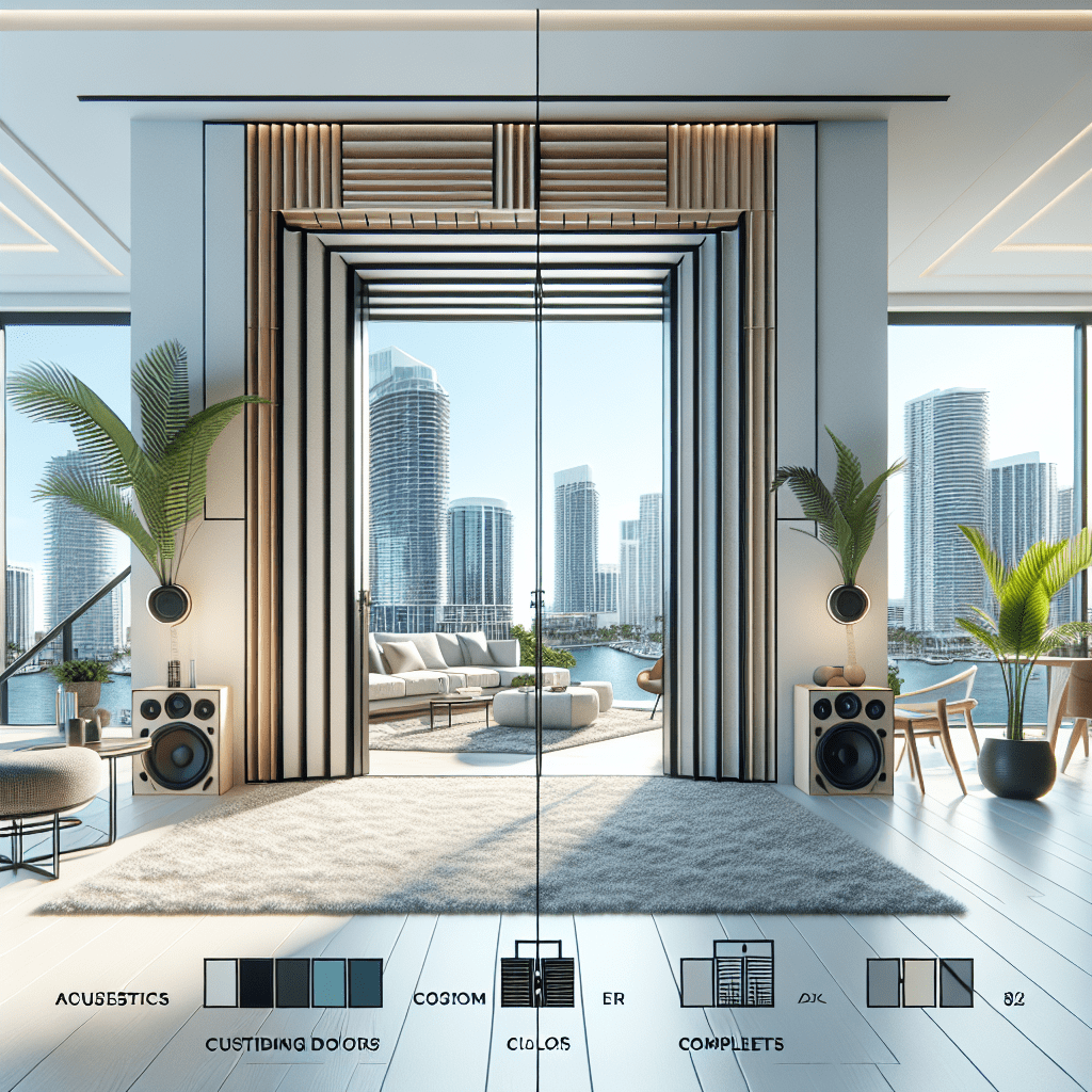 Custom Acoustic Sliding Doors for the Miami–Hialeah Area