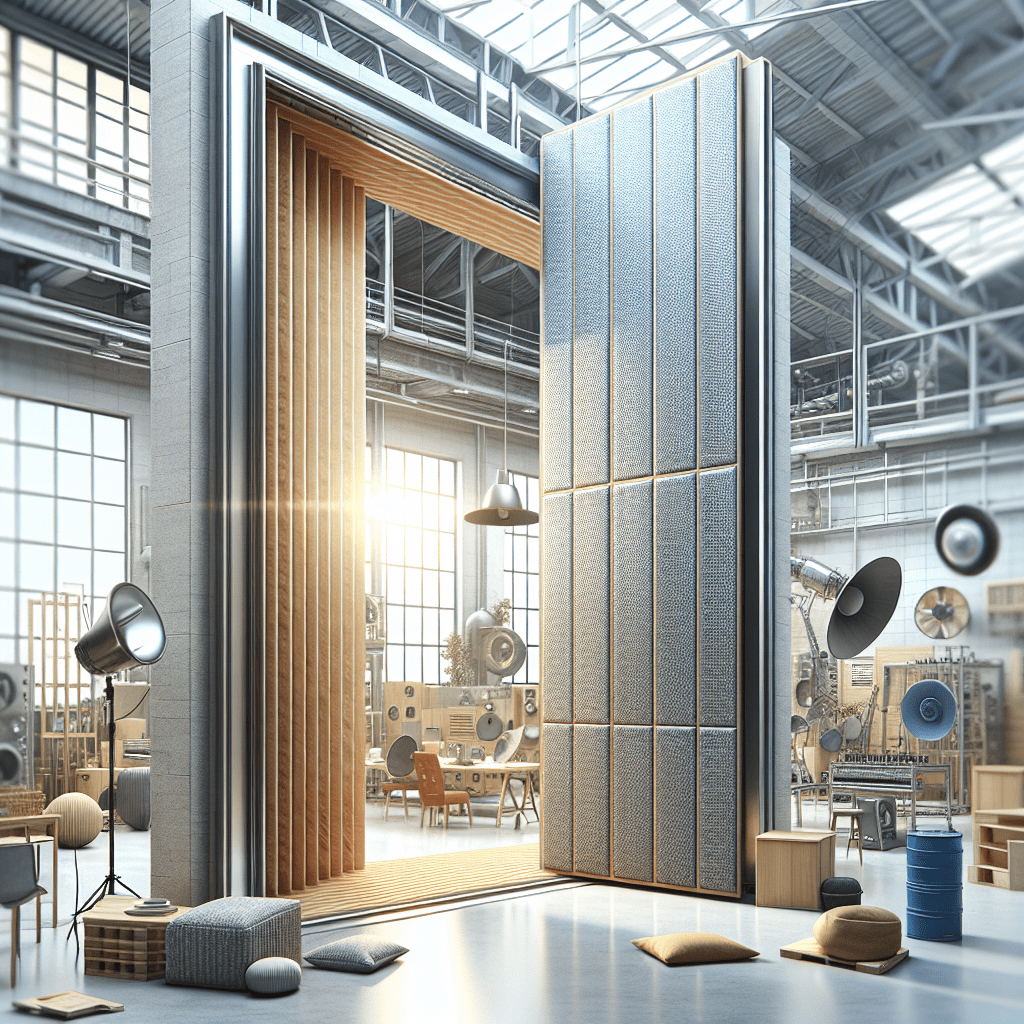 Heavy-Duty Soundproof Sliding Doors for Manufacturing Facilities