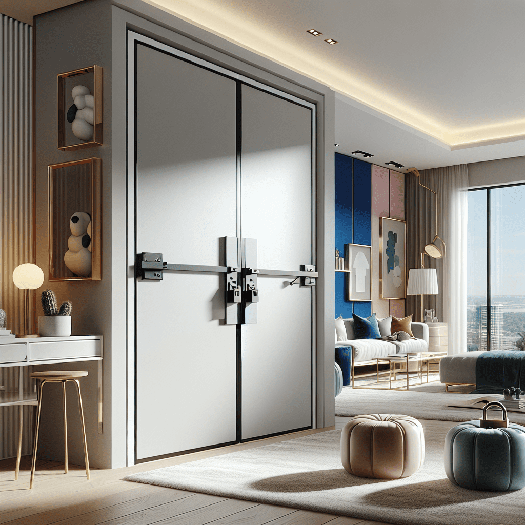 Removable Lock Bars to Child-Proof Bifold Doors