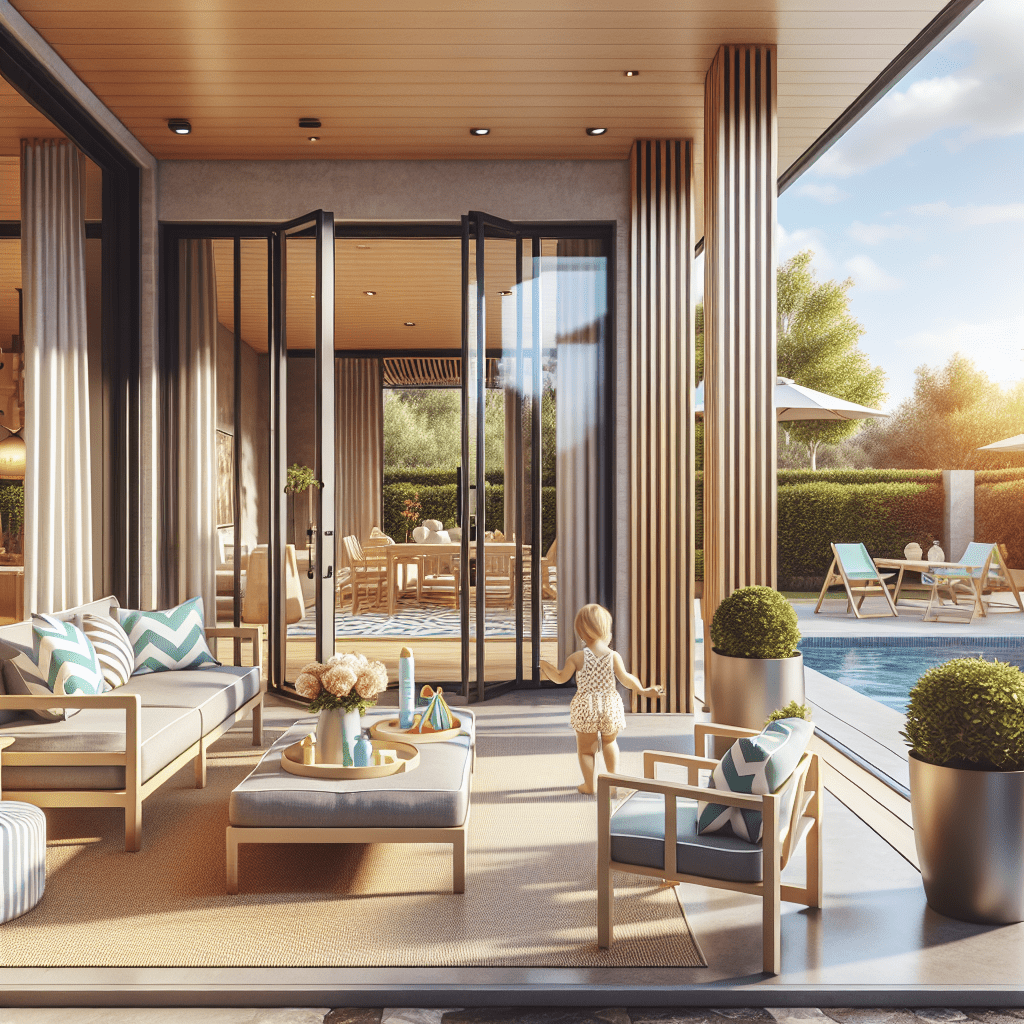 Toddler-Safe Bifold Screen Doors for Family Patios