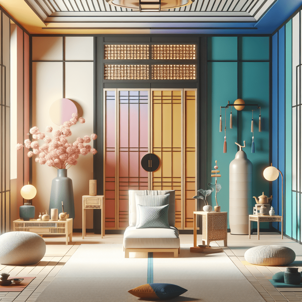 Color-Coordinated Yoga Room Doors That Enhance Energy Flow